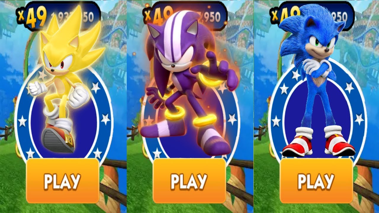 Sonic Dash - Super Sonic vs Darkspine vs Movie Sonic vs All Bosses Eggman Zazz Dr. Babble - YouTube