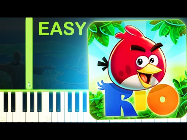 ANGRY BIRDS RIO THEME - EASY Piano Tutorial - Videos For Kids