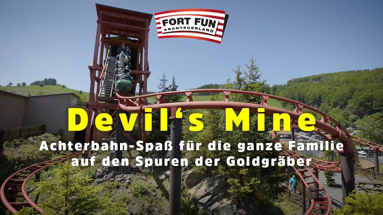 Devil´s Mine - die rasante Familien-Achterbahn im FORT FUN - YouTube