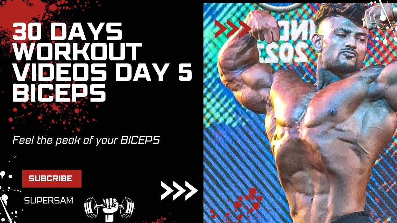 30 DAYS DAILY RAW VIDEOS | BICEPS WORKOUT I SUPERSAM | IFBBPROSAM | DAY ...