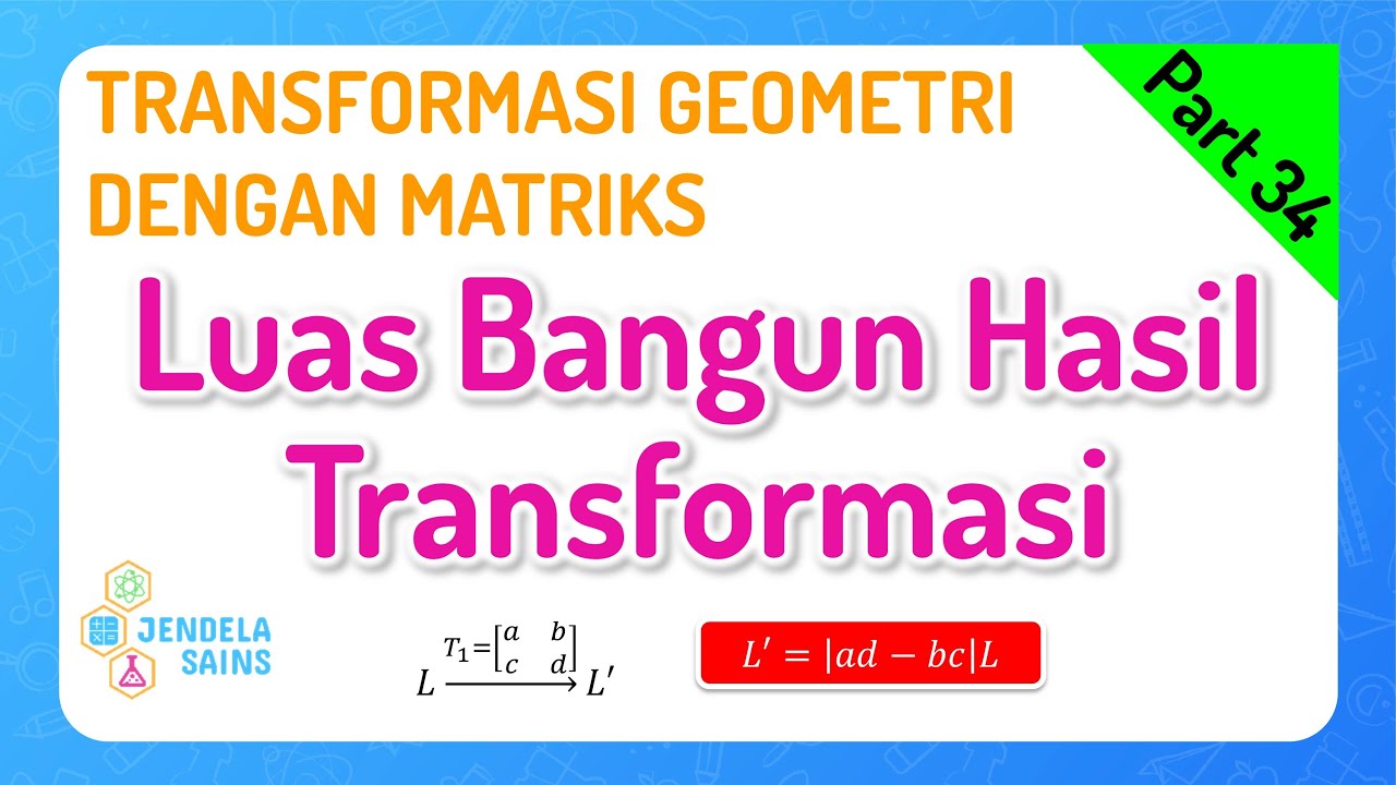 Transformasi Geometri dengan Matriks • Part 34: Luas Bangun Hasil ...