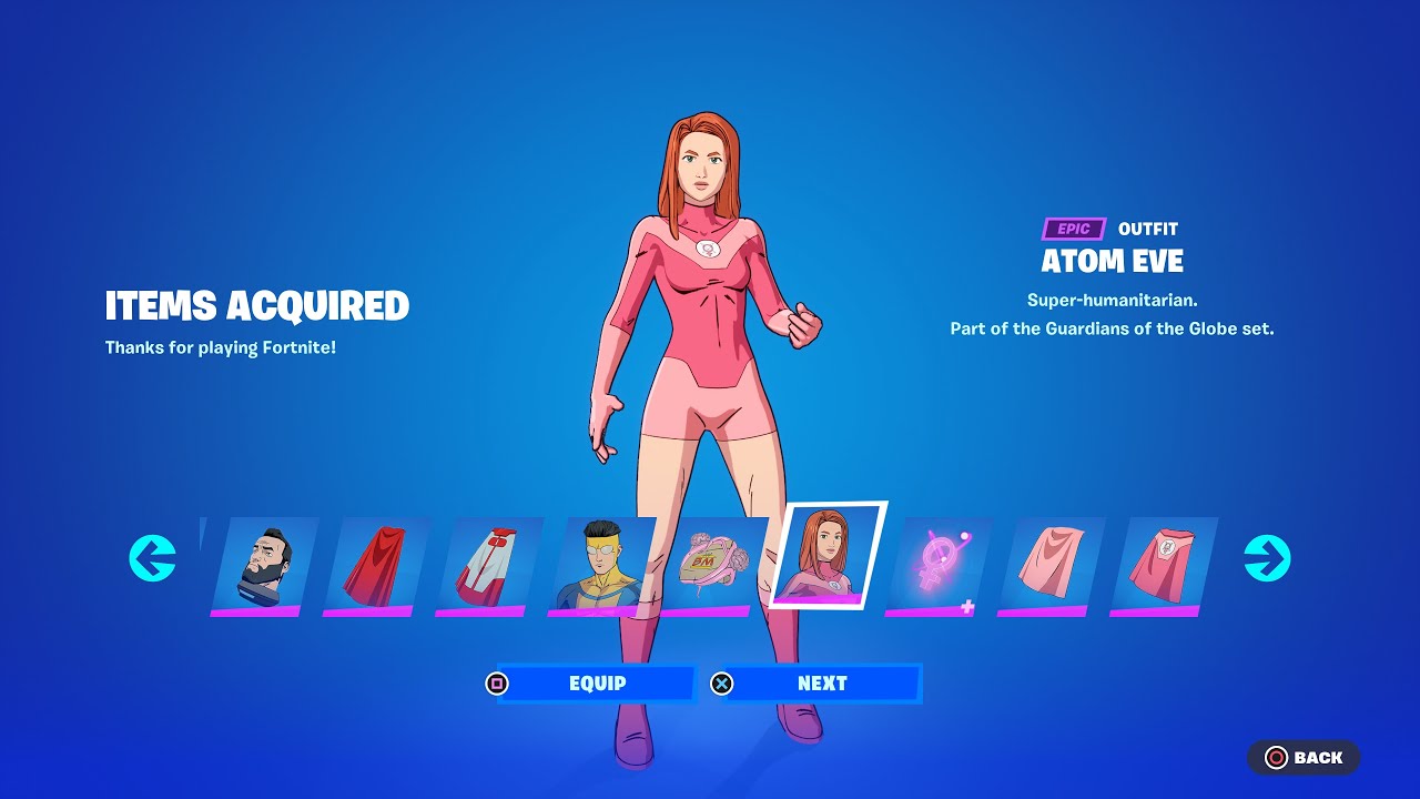How To Get Invincible Atom Eve Skin In Fortnite Youtube
