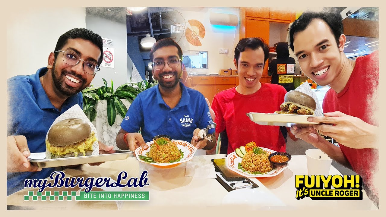 FUIYOH! It's Uncle Roger & MyBurgerLab Dinner: Our HONEST Review | Vlog S6 - YouTube