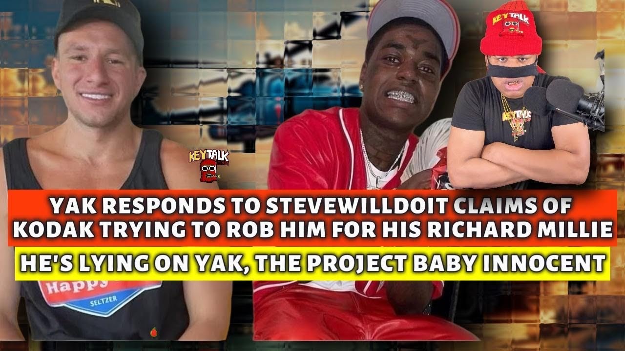 LYING ON THE PROJECT BABY! Kodak Black GETS on Stevewilldoit Behind,for ...