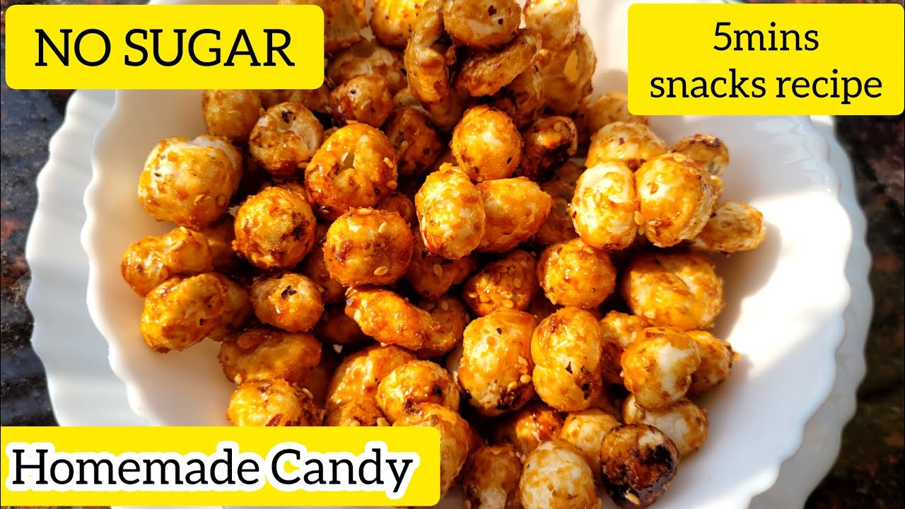 Homemade Healthy Candy| snacks recipe in 5 mins | Quick & Easy candy ...