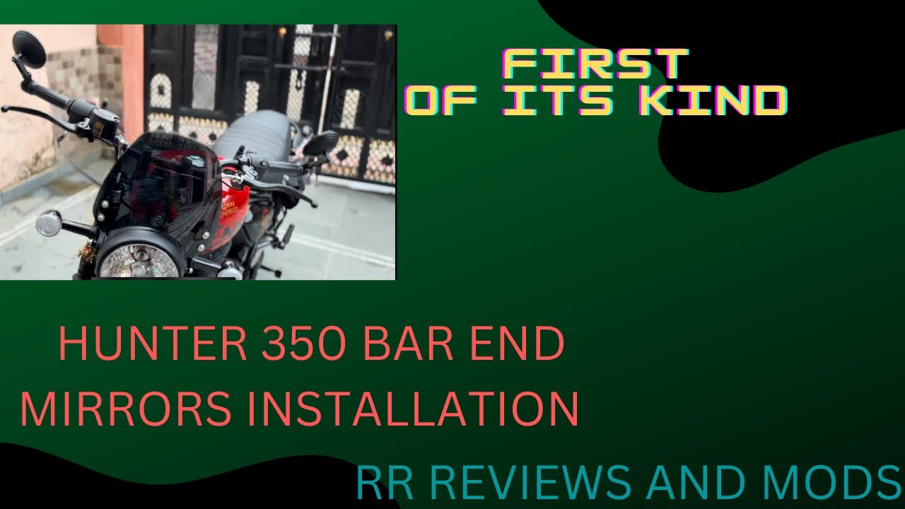 JAWA BAR END MIRRORS INSTALLATION IN HUNTER FULL PROCESS ||TOTAL COST ...