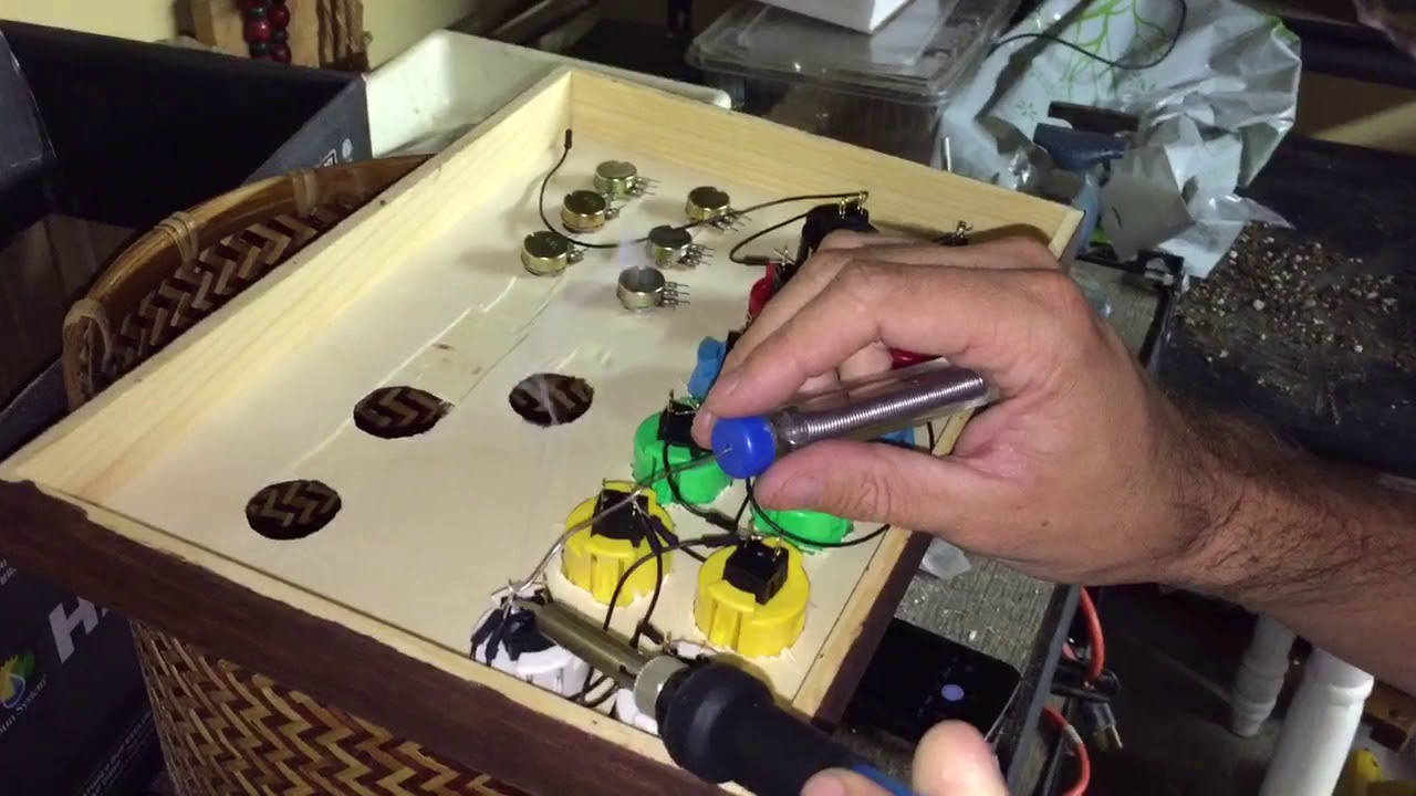 Soldering my buttons for my controller video - YouTube
