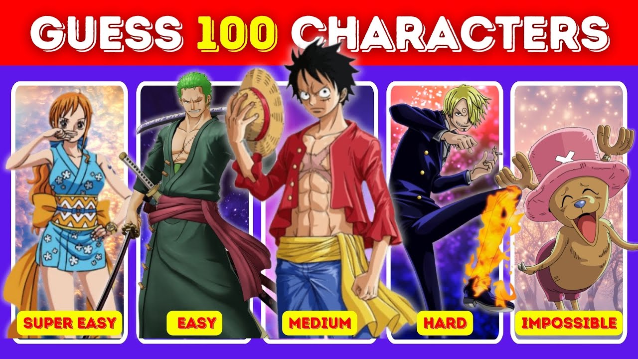 🔥 Guess the One Piece Character! ⚓ 100 Pirate Legends Challenge - YouTube