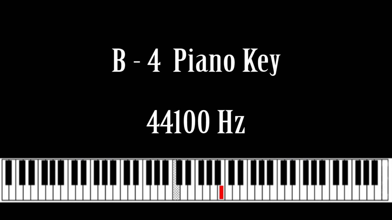 B - 4 Piano Key Note Sound Effect Free High Quality Sound FX - YouTube
