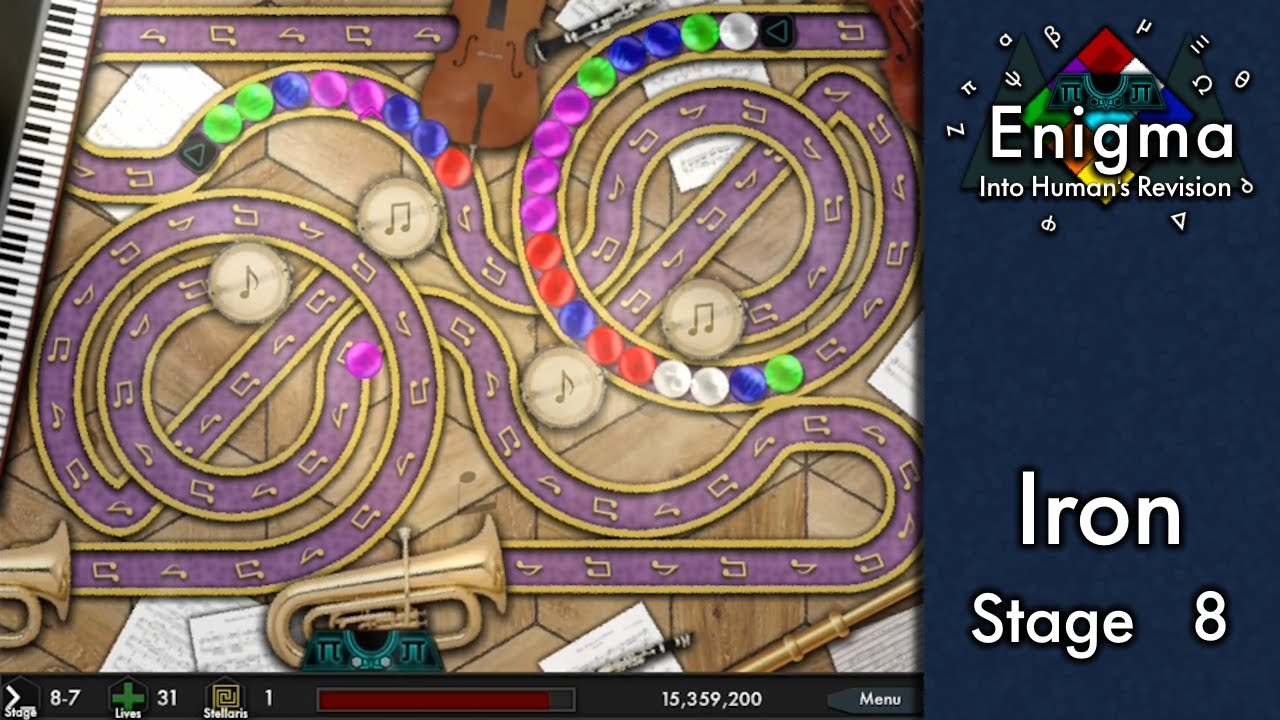 Symphonious Stage - Enigma Remake (Luxor 2 Mod, Iron) Stage 8 - YouTube