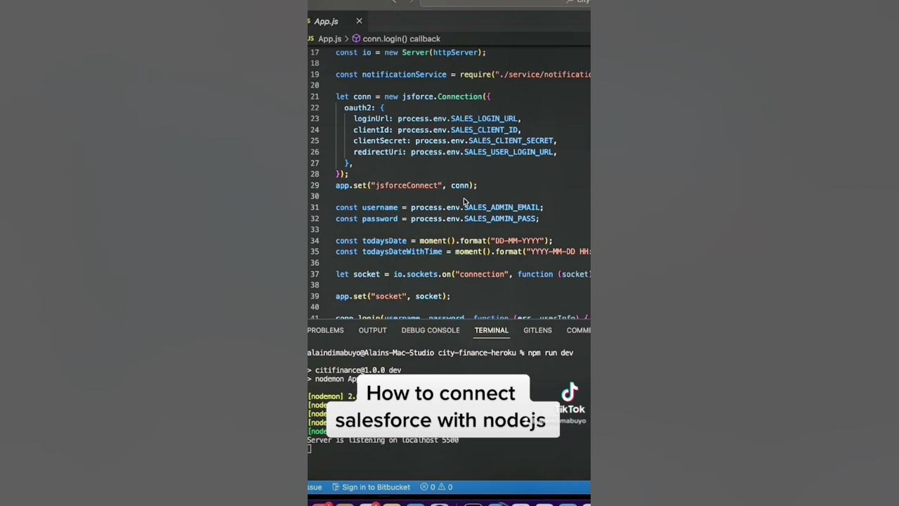 How To Use Jsforce And Connect Salesforce To Nodejs Youtube