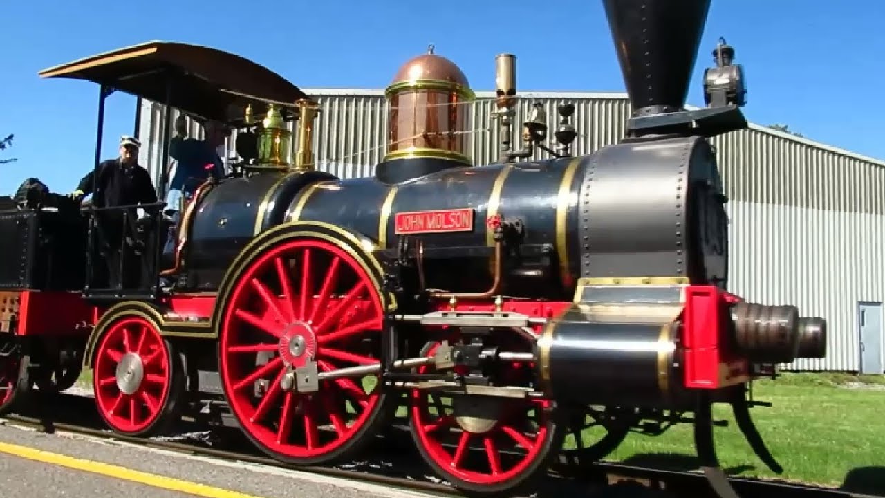 9 19 21 AMAZING 1850 JOHN MOLSON STEAM LOCOMOTIVE REPLICA AT QUEBEC ...