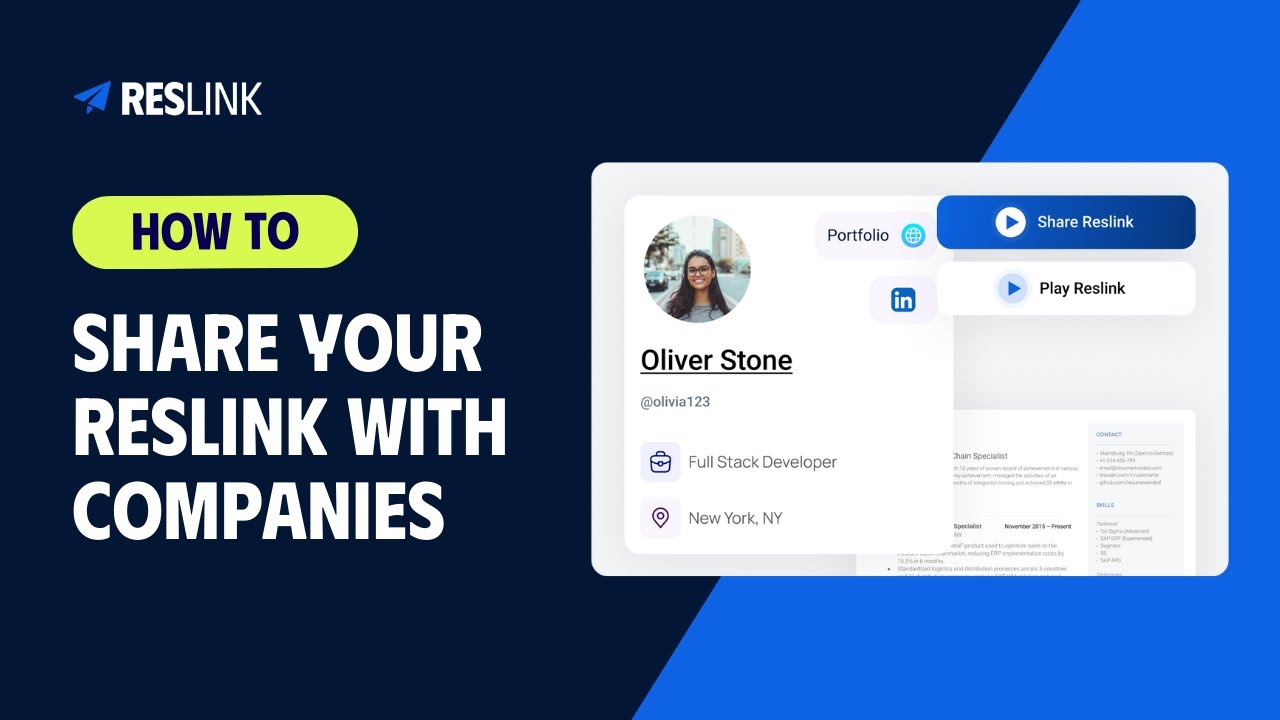 How to Share Your Reslink with Companies & Get Noticed! - YouTube