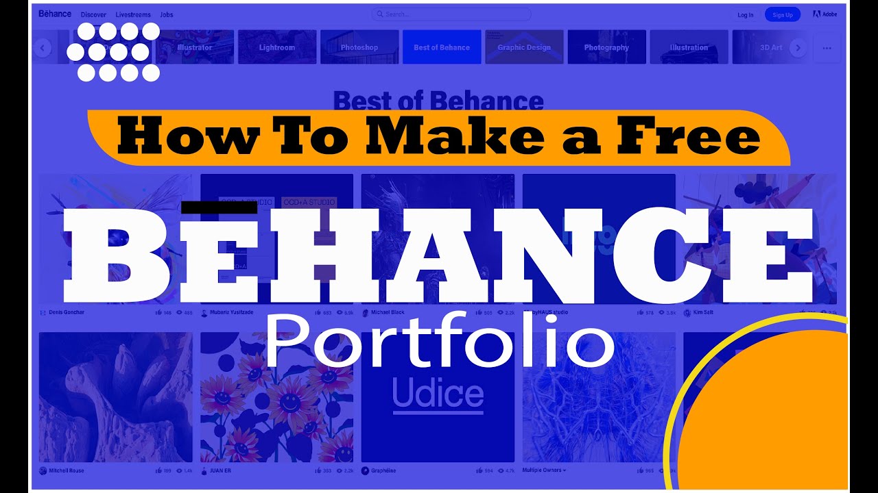 How To Make Create Your Behance Portfolio - YouTube