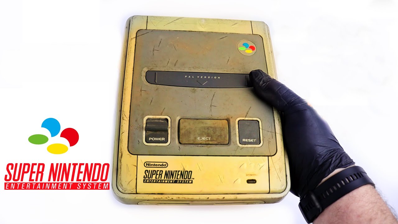 Restoring & Repair the original dead and yellowed Nintendo SNES ...