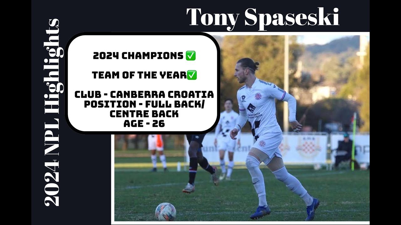 Tony Spaseski - 2024 NPL Highlights - YouTube