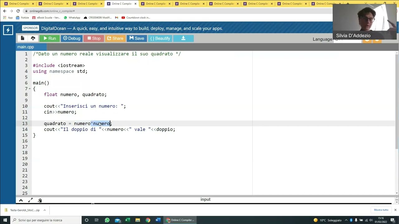 Programmazione Cpp - A03 - Variabili reali - YouTube