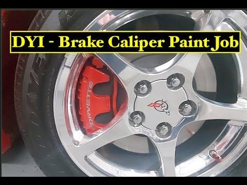 DYI - C5 Brake Caliper Paint Job - YouTube