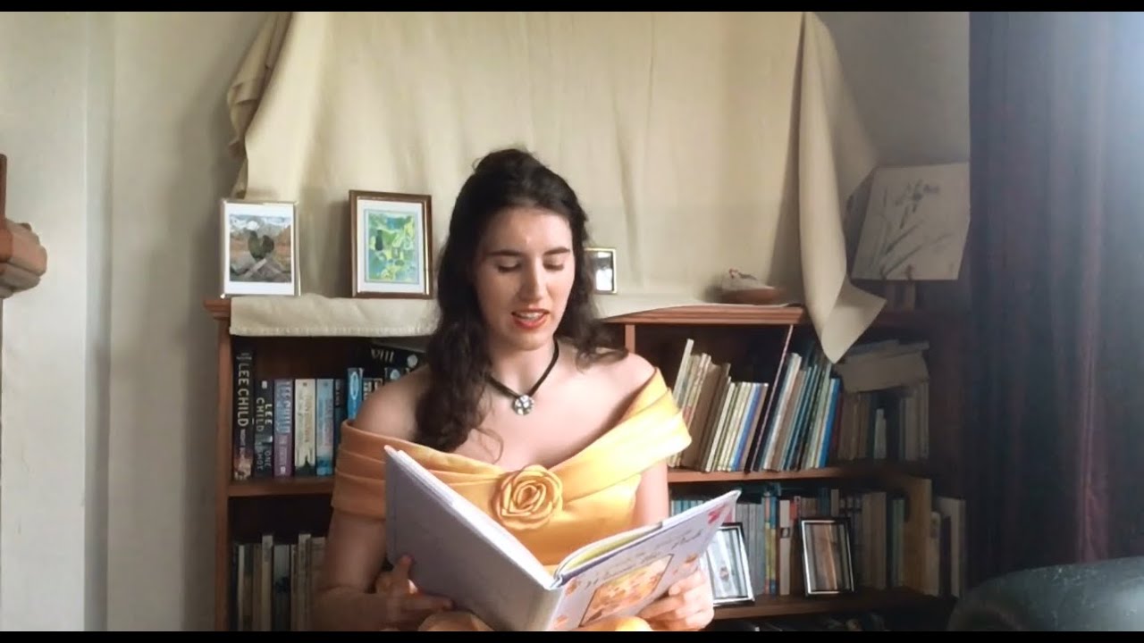 Princess Belle reads Winnie the Pooh's Easter - YouTube