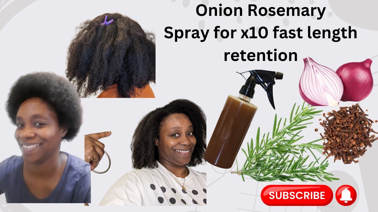 How To Make Onion Rosemary Spray For x10 Fast Hair Length Retention - YouTube