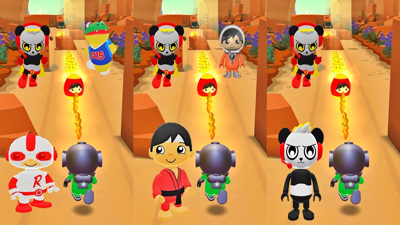 Tag with Ryan - Combo Panda vs Ricochet Ryan vs Dark Water Ryan Mystery ...