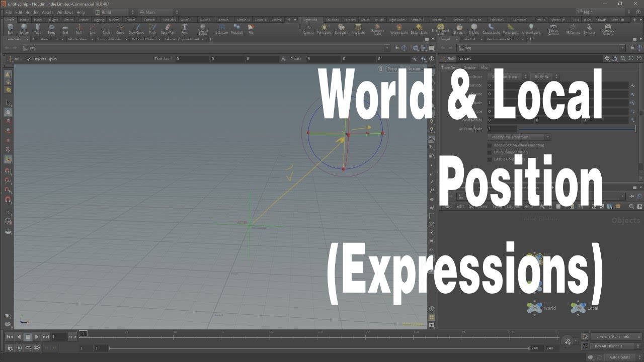Houdini - Getting World And Local Positions In Expressions In The ...