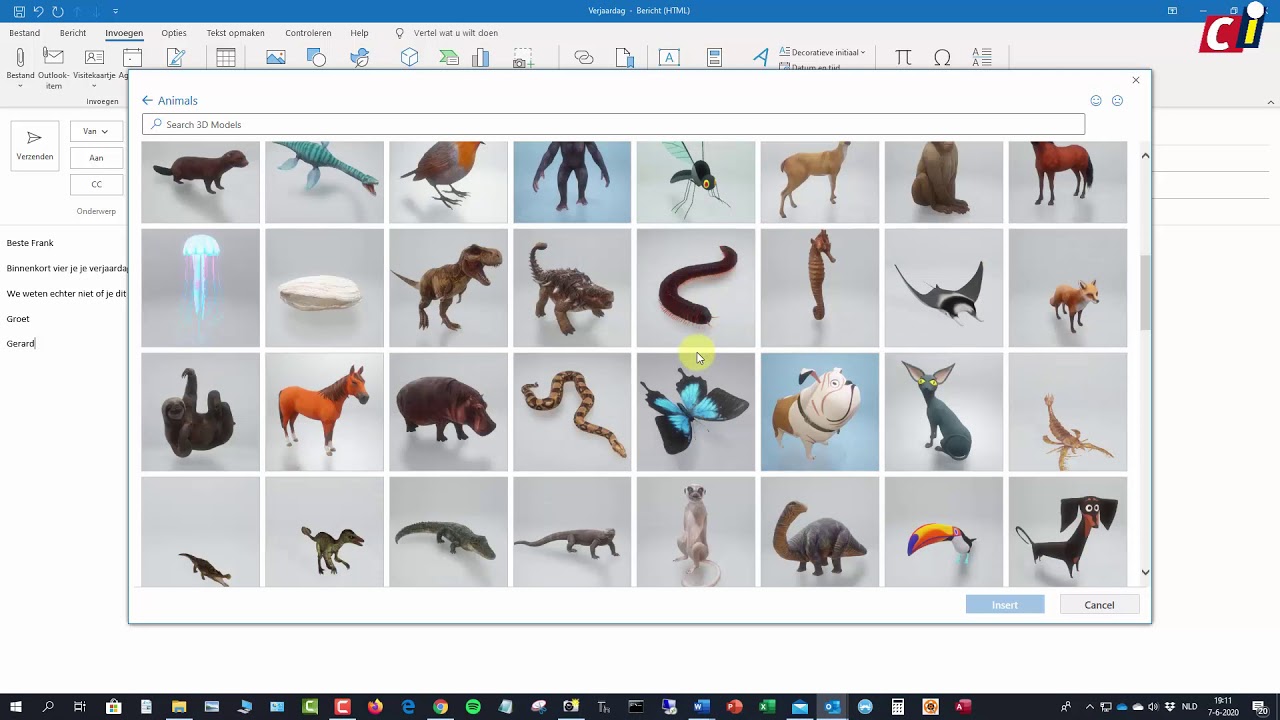 Outlook - 3D modellen - YouTube