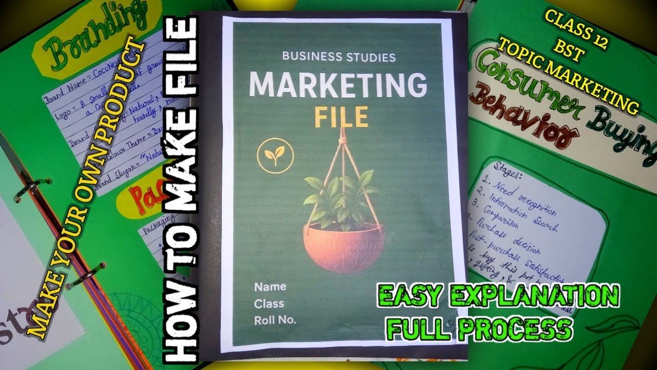 Class 12 BST Marketing Project File – Easy & Complete Guide - YouTube