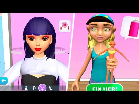 Doll Makeover All Levels Gameplay Android, iOS 131AMV - YouTube