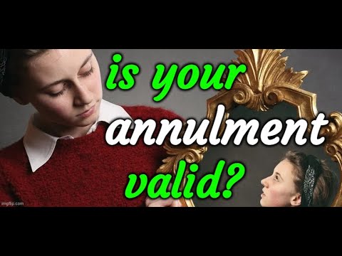 EZ method to know if your annulment is correct. - YouTube