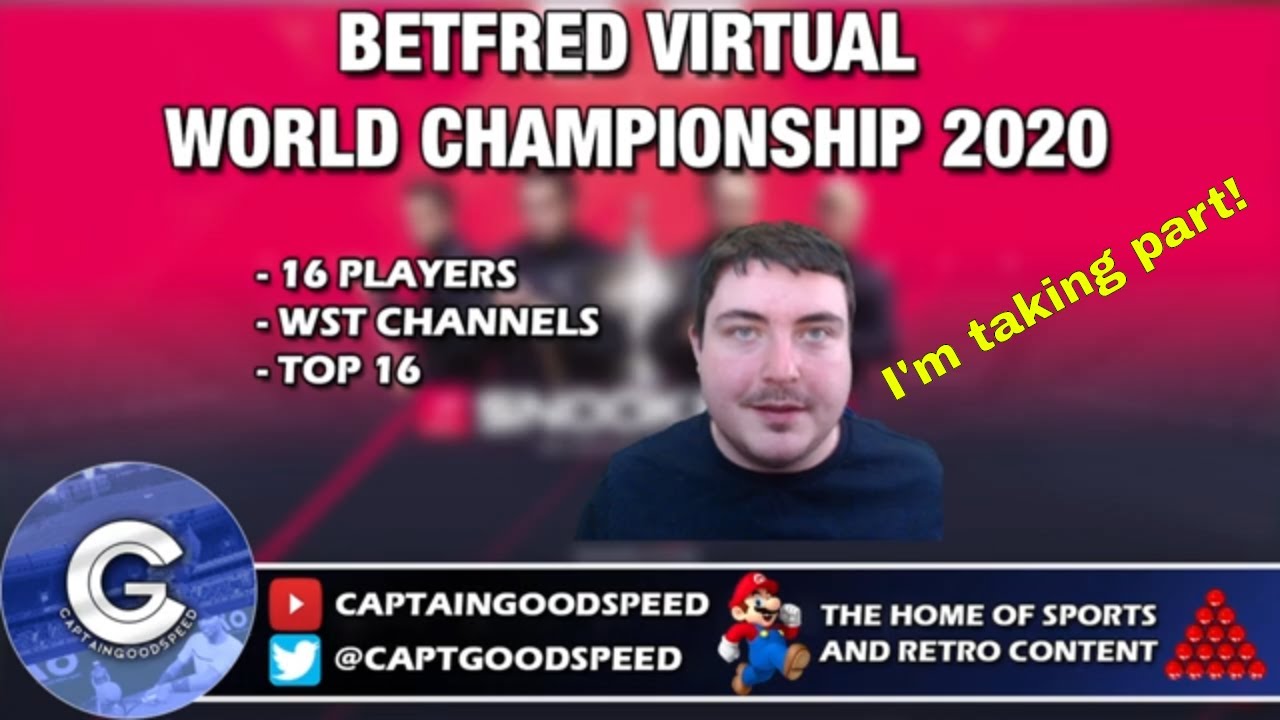 I'M TAKING PART IN THE BETFRED VIRTUAL WORLD SNOOKER CHAMPIONSHIP 2020 ...