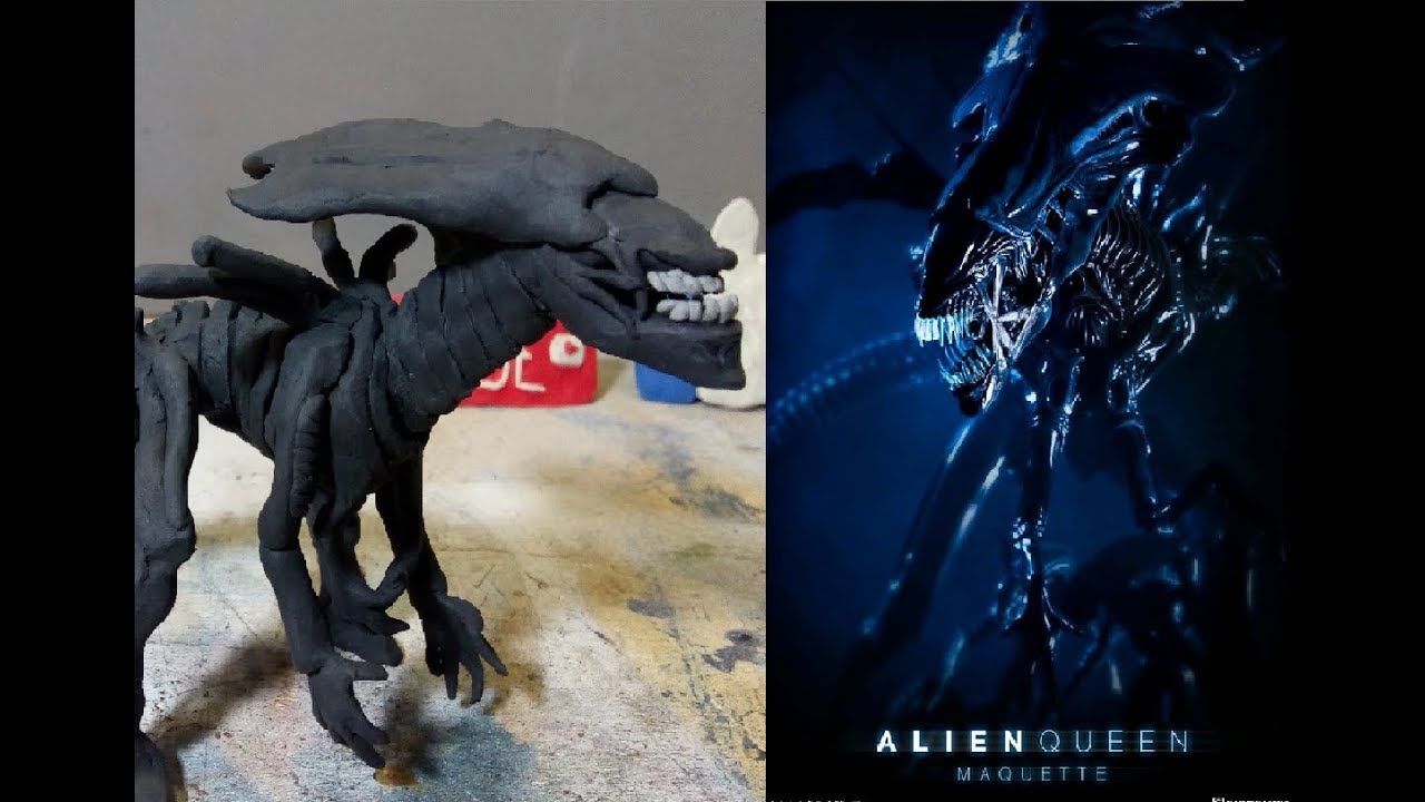 Reina Alien xenomorph Tutorial en plastilina - YouTube