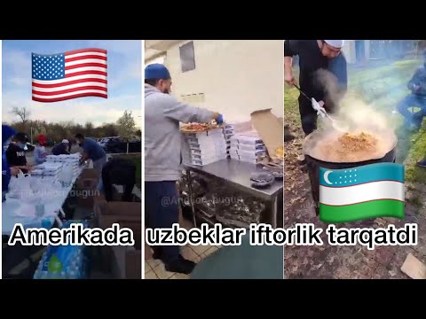 Amerikada Uzbeklar musunmonlarga iftorlik tarqatdilar