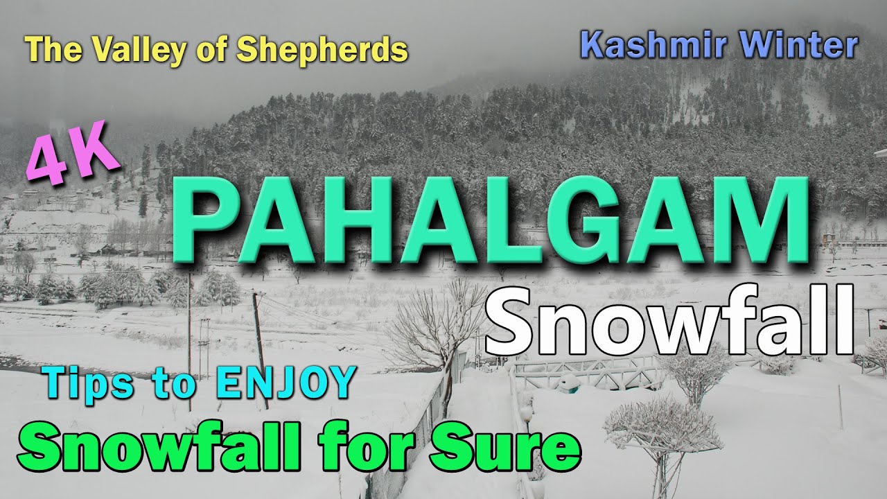 Pahalgam Snowfall Kashmir | Heavy Snowfall | Winter trip Guide| Aru ...