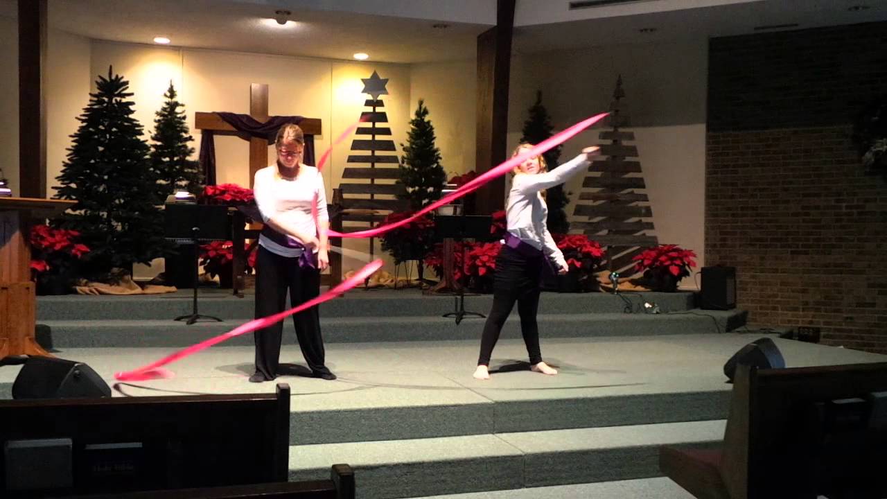 Ribbon Dance to Silent Night - YouTube