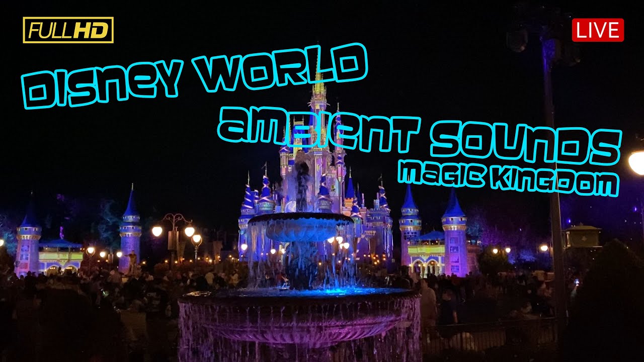 Magic Kingdom Ambience | Cinderella's Castle | 2 HOURS | Walt Disney ...