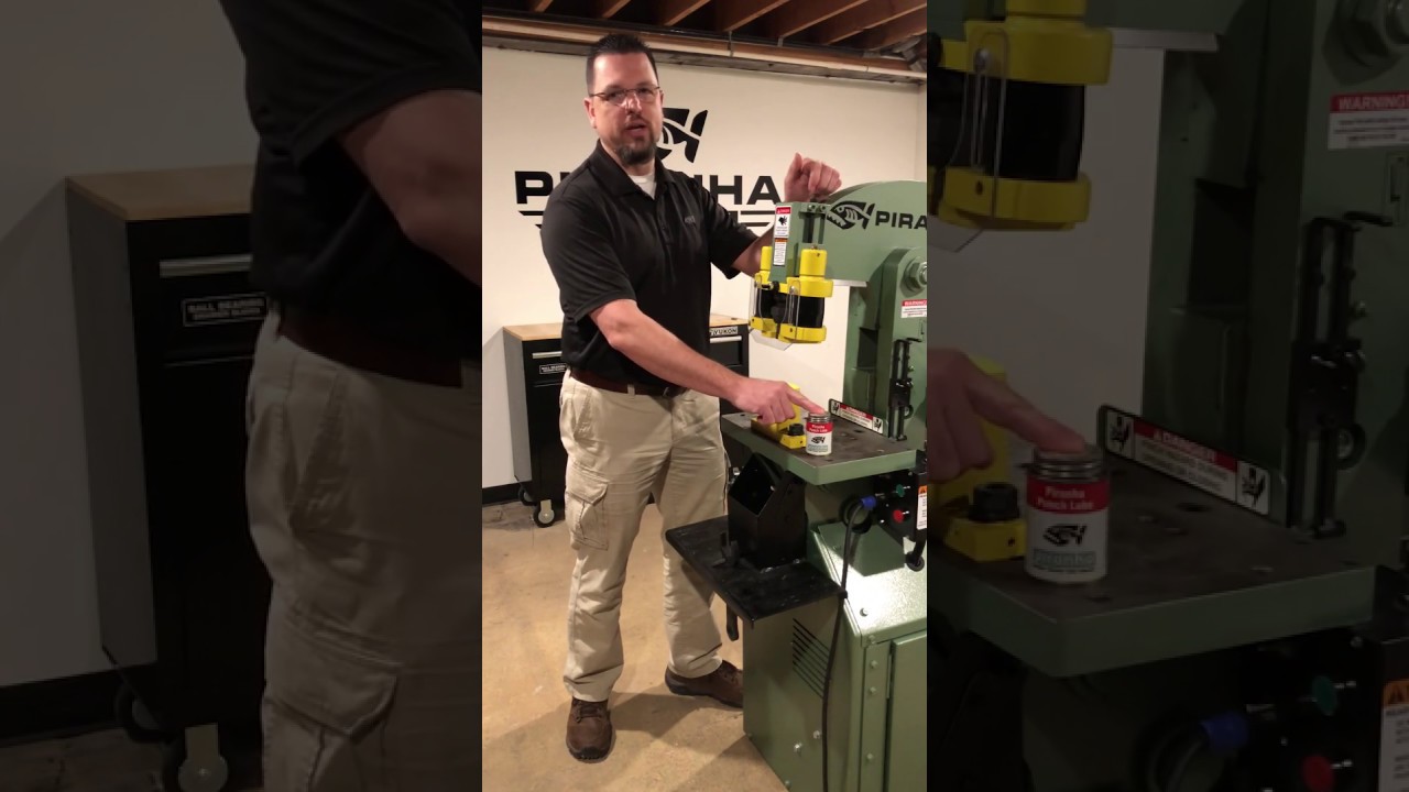 Piranha Ironworker Tool Tip: Punch Lube Saves Tooling - YouTube