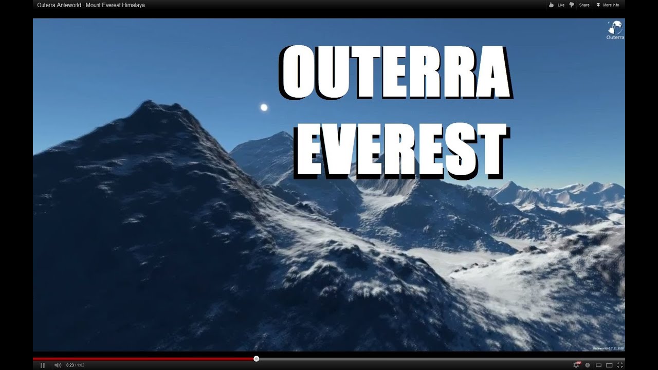 Outerra Anteworld - Mount Everest Himalaya - YouTube