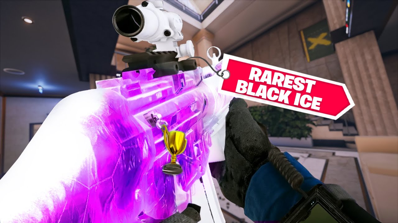 Using My RAREST Black Ice Skins In Rainbow Six Siege YouTube