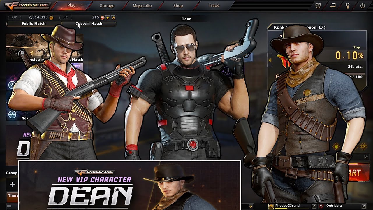 CFPH: Buying New VIP Character - Dean (Wild West) with Review - YouTube