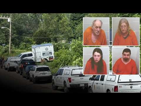 Officials hold news conference after four people arrested, 16 children rescued from Ohio home