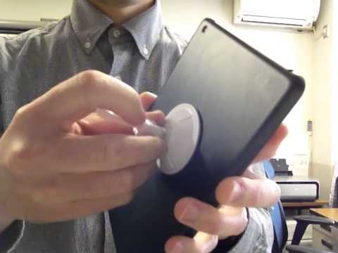 iPad mini handle using a removable suction cup hook - YouTube