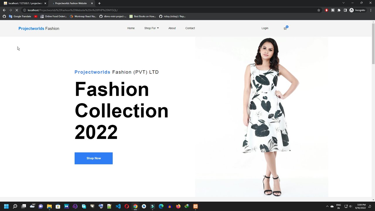 Online Fashion Store Project In Php Mysql Youtube