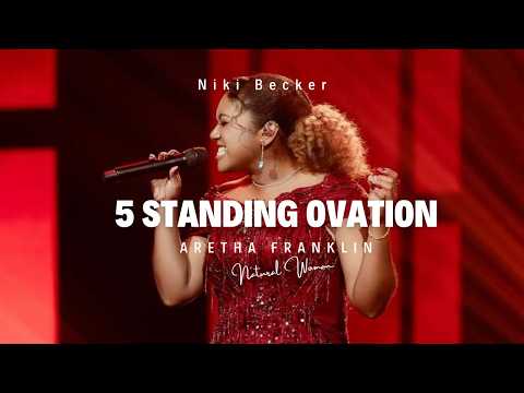 PECAH! Niki Becker Raih 5 Standing Ovation Bawakan 'A Natural Woman' | Indonesian Idol XIV
