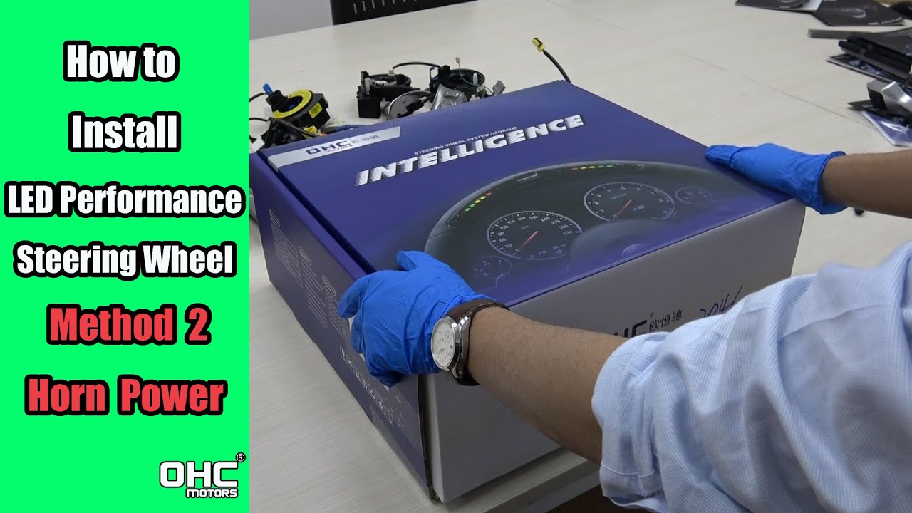 How to install the LED Performance Steering Wheel Method 2 (NEW) - YouTube