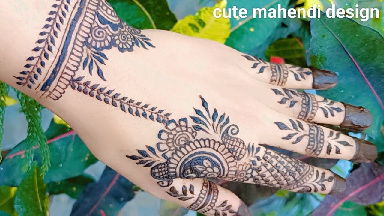 Best Simple Mahendi Design Back Side 😘||Easy Mahendi Design||Mahendi ka ...