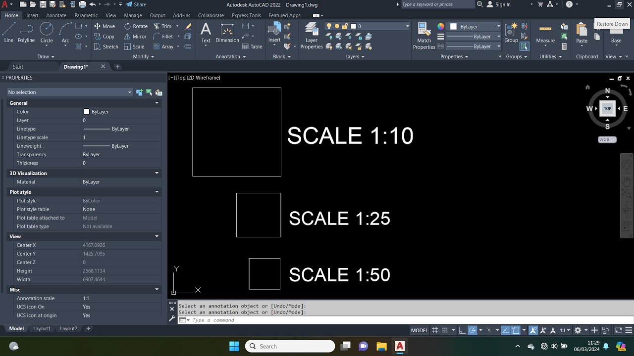 Tutorial Skala Layout Autocad (untuk pemula) - YouTube