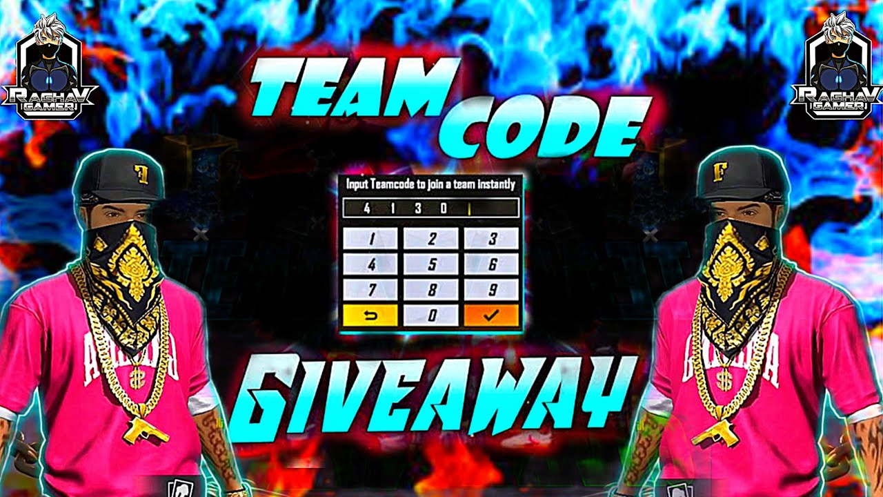 Free Fire Live team Code Giveaway Diamonds DJ Alok RAGHAVGAMER live ...