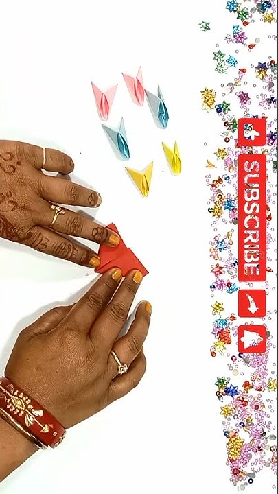 How to make origami Triangle units//Triangle unit origami. - YouTube