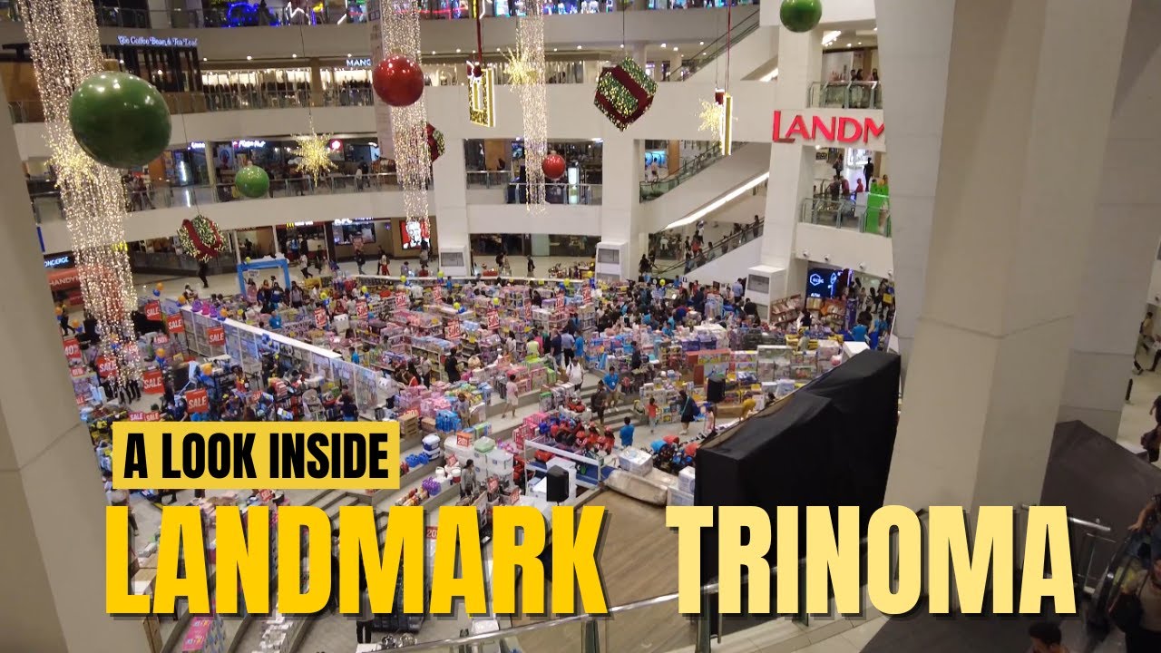 [4K] WALKING TOUR - LANDMARK QUEZON CITY AND AYALA MALLS TRINOMA. - YouTube